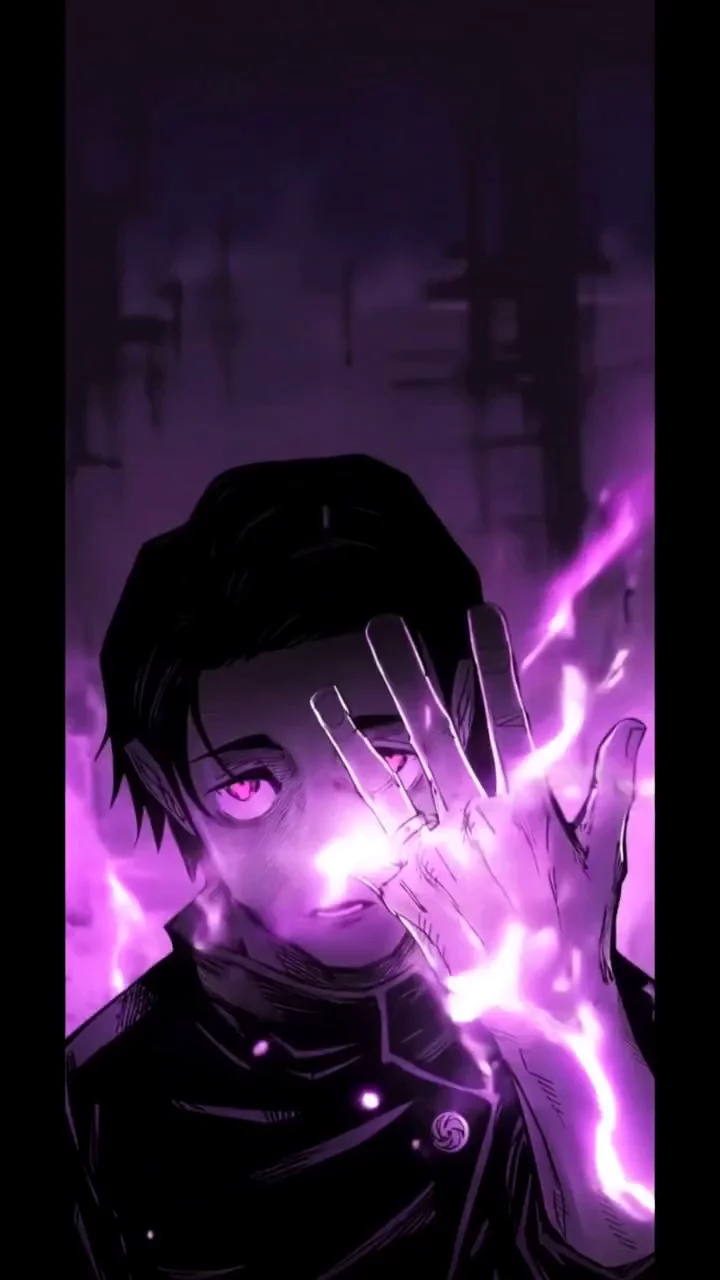 Epic Manga Animation Sorcerer Transformation Glowing Magenta Light ...
